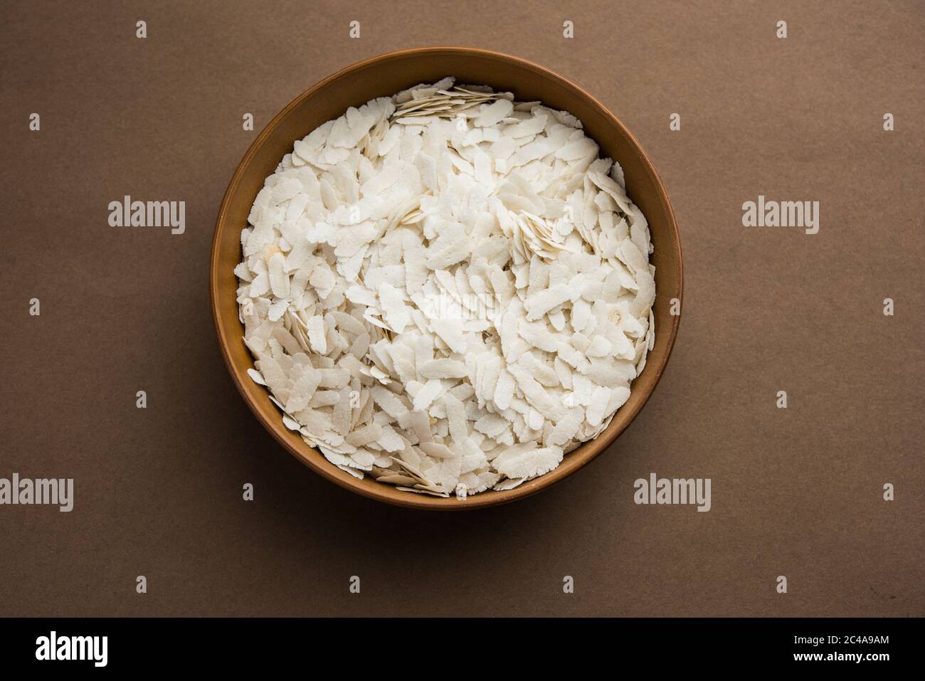 Raw Flattened Rice or Thick or thin Rice Flakes for Namkeen Chivda ...