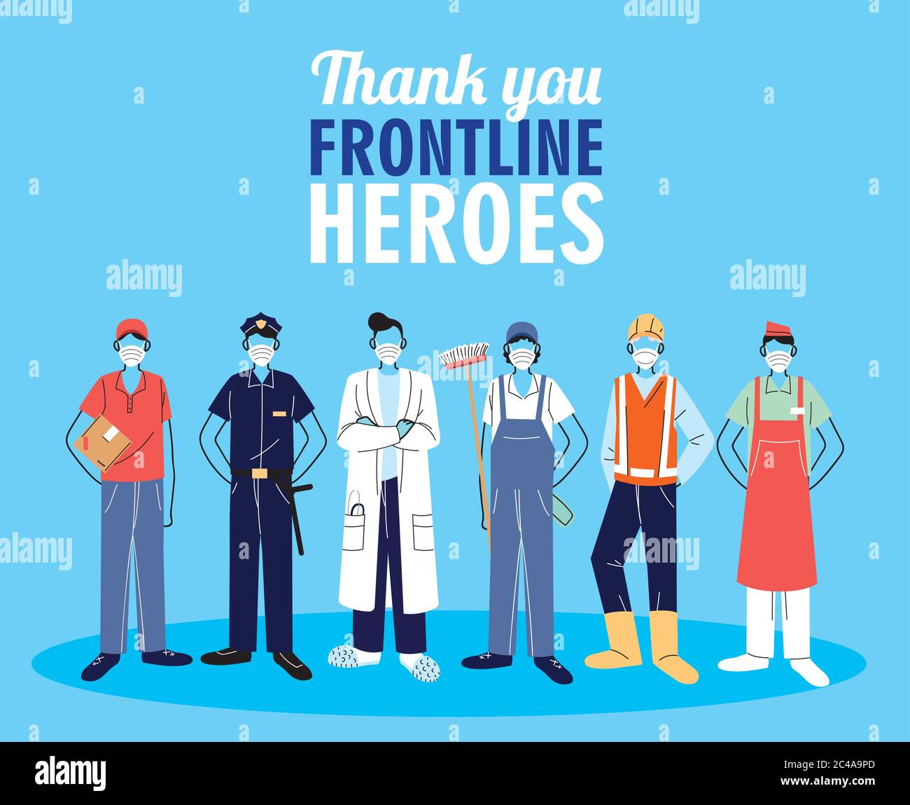 Thanks to the front line workers. Diverse people from different ...