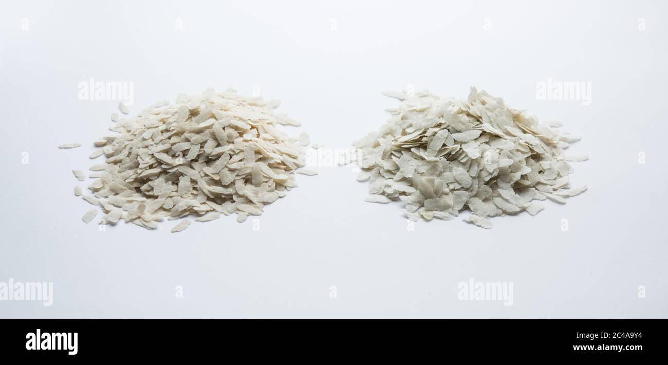 Raw Flattened Rice or Thick or thin Rice Flakes for Namkeen Chivda ...