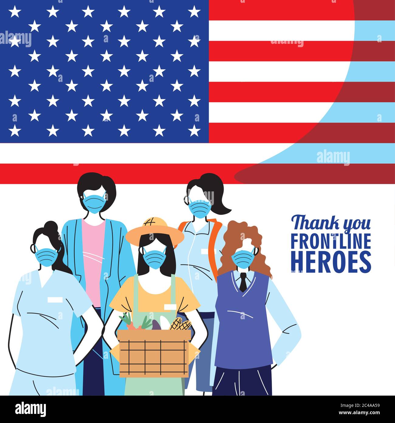 Thanks to the front line workers. Diverse people from different ...