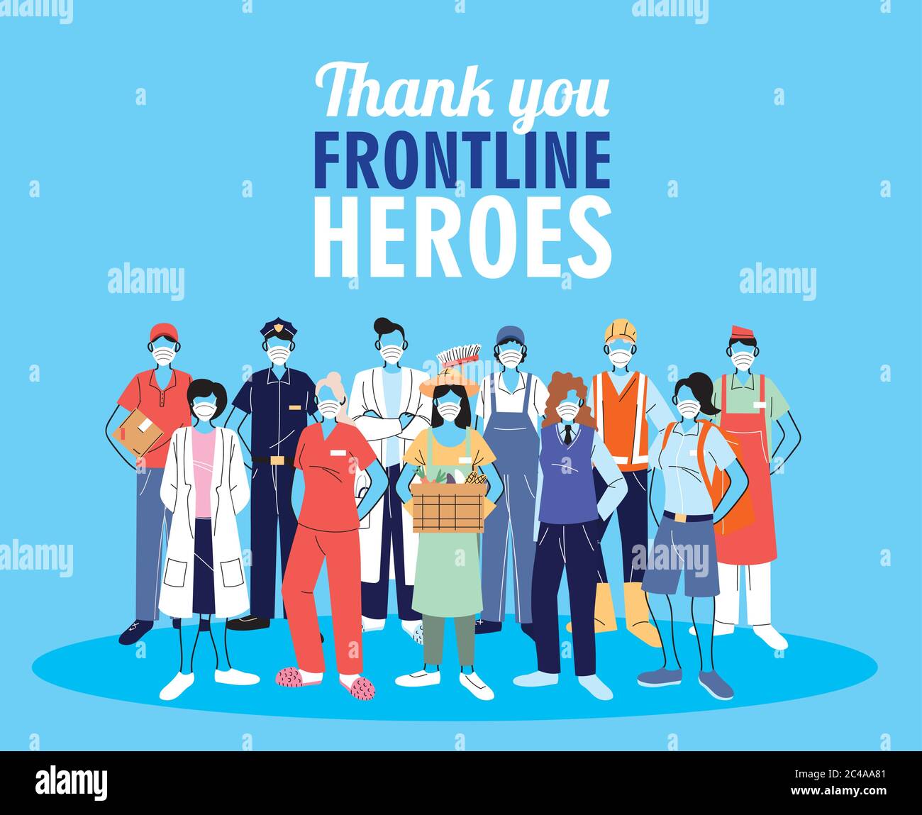 Thanks to the front line workers. Diverse people from different ...