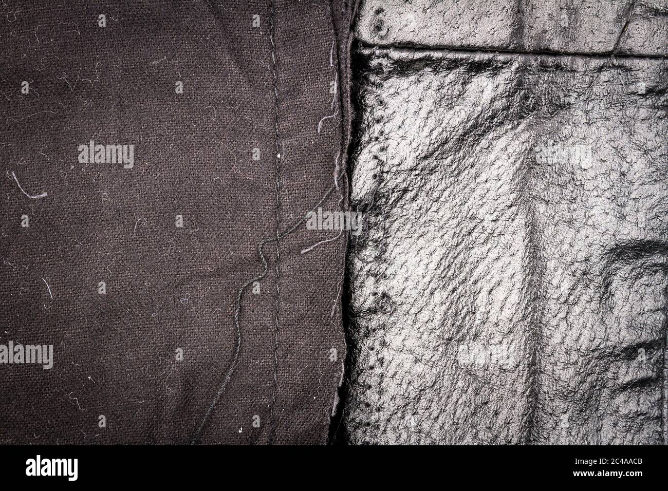 Crumpled black leather texture background. Abstract texture of messy ...