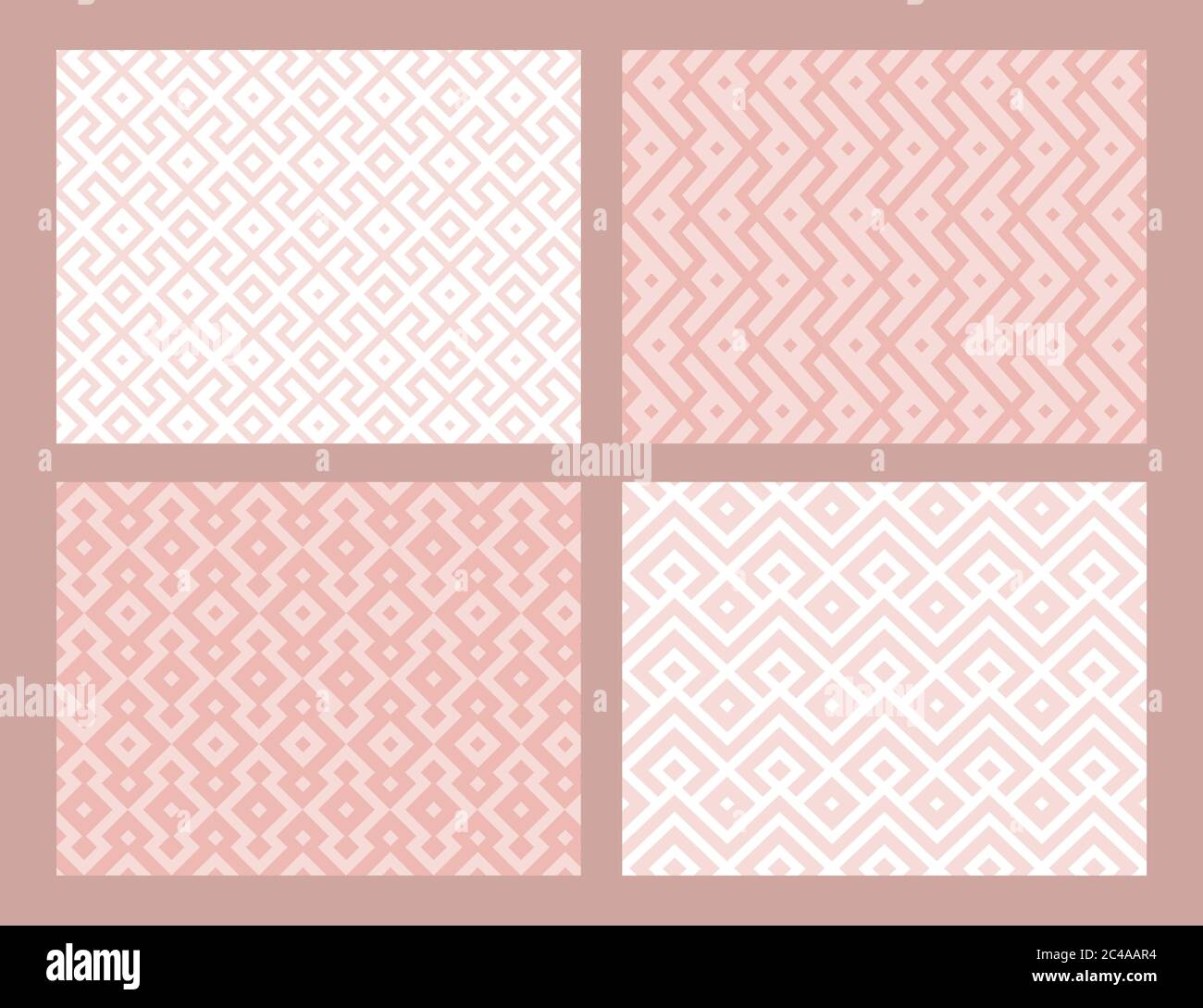 Abstract geometric seamless pattern collection. Sand light color ...