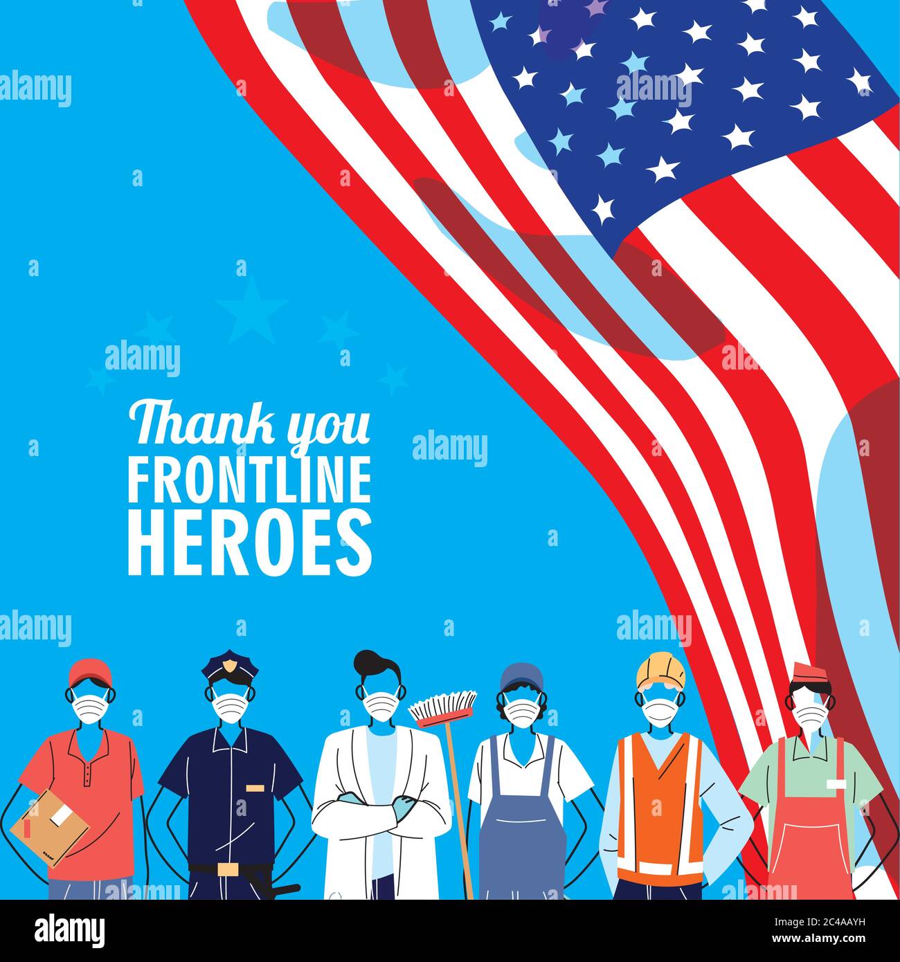 Thanks to the front line workers. Diverse people from different ...