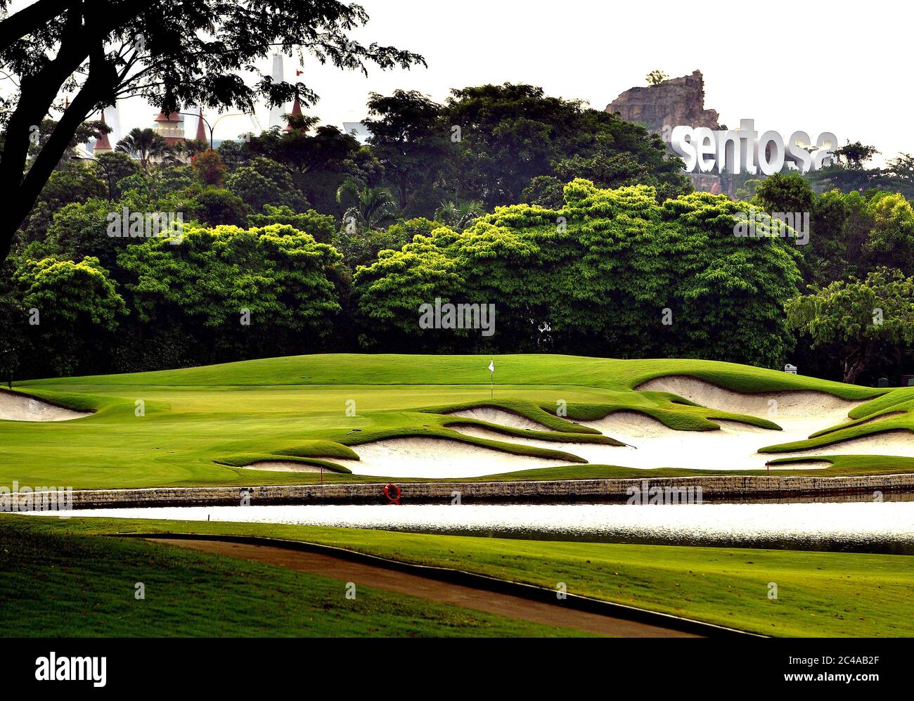 Singapore, Singapore. 12th Sep, 2017. View of hole No 13 at Sentosa ...