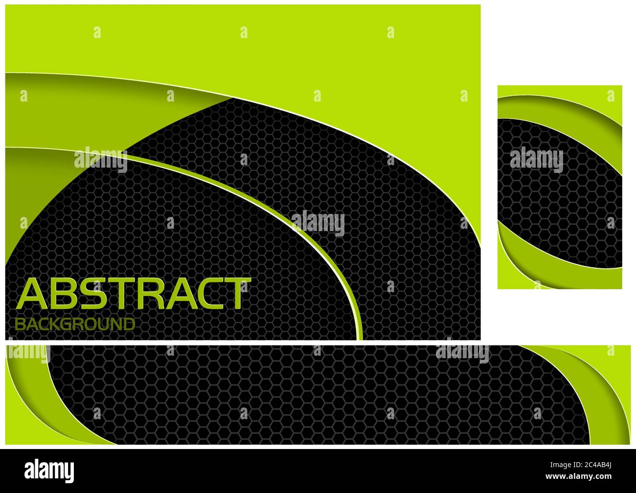 Abstract neon green geometric pattern Cut Out Stock Images & Pictures ...