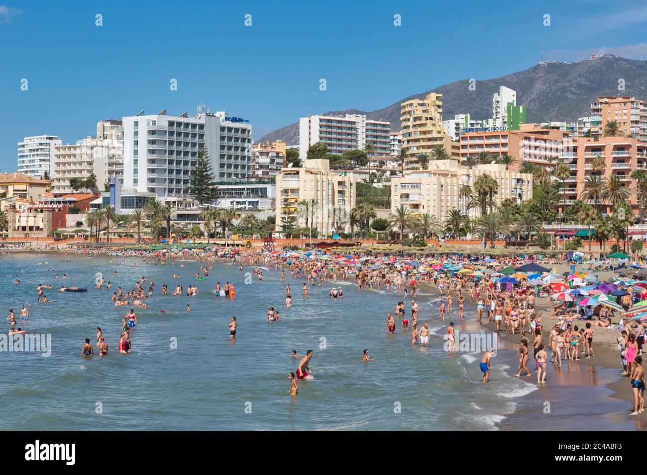 Costa del sol beach with people hi-res stock photography and images - Alamy