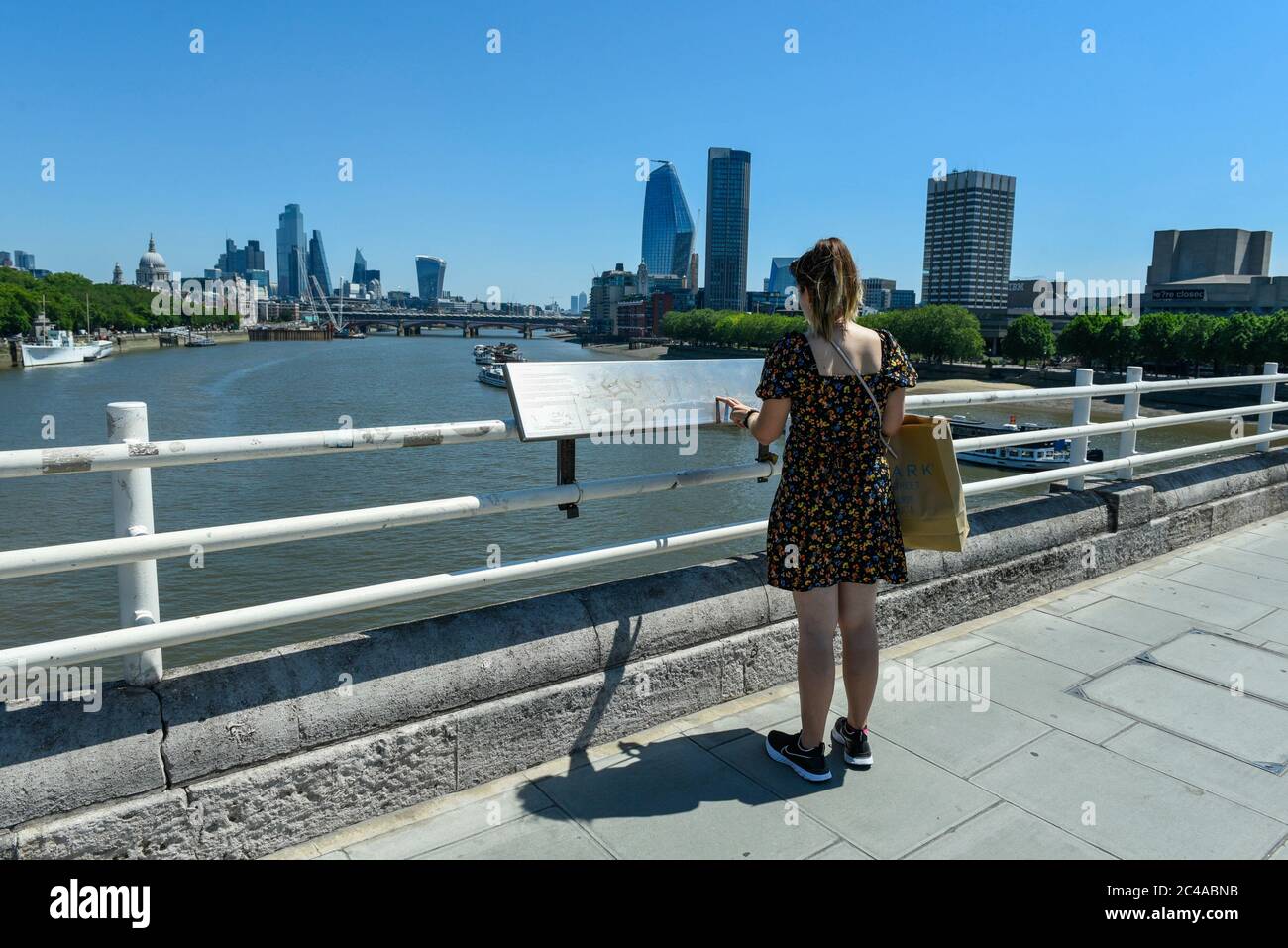 London waterloo bridge map hi-res stock photography and images - Alamy