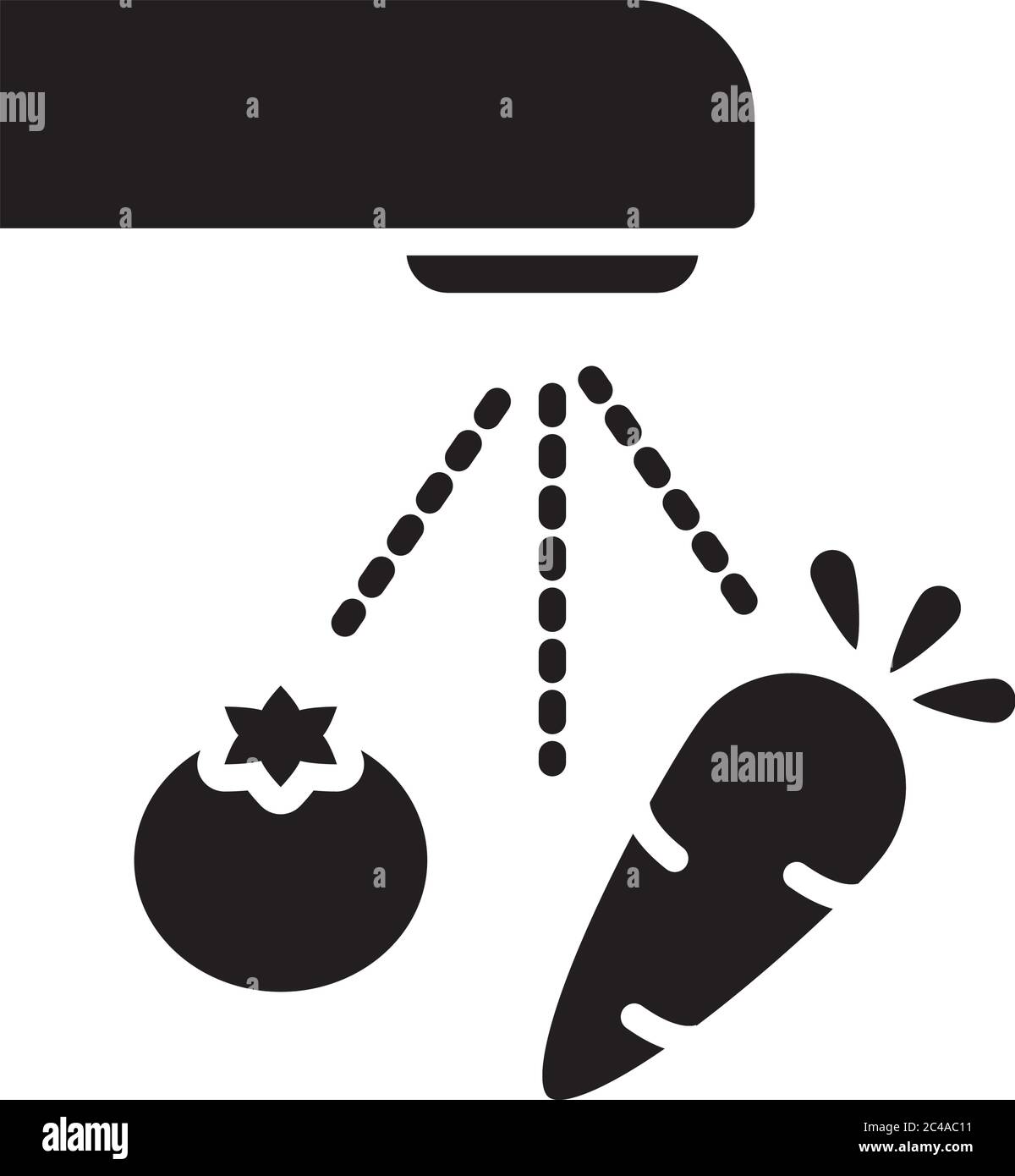 Washing vegetables tap Stock Vector Images - Alamy