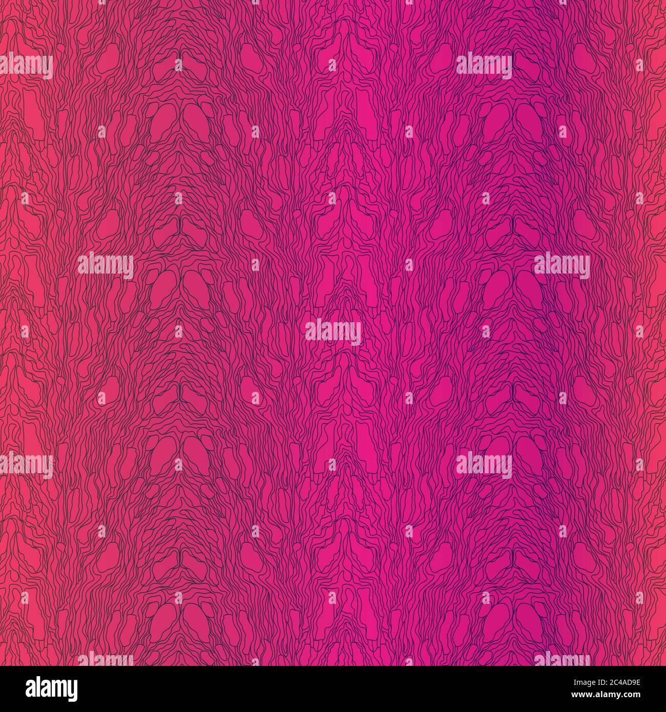 Seamless pattern of randomly chaotic lines in pink color with gradient ...