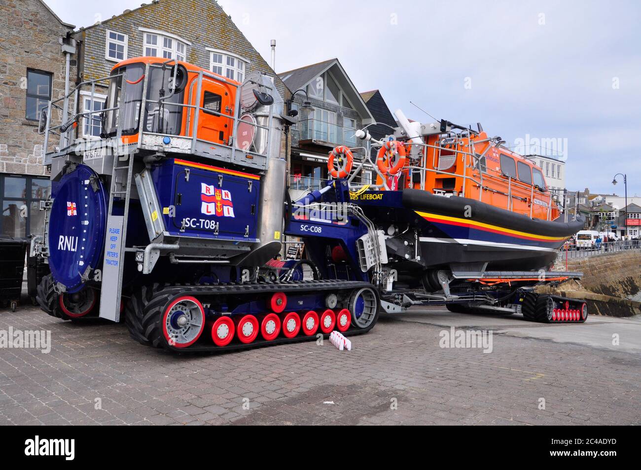 The St Ives lifeboat"Nora Stachura" a Shannon class all-weather ...