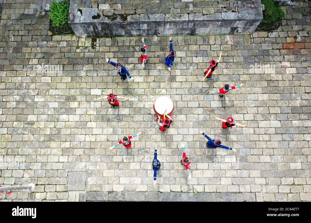 Chongqing. 25th June, 2020. Aerial photo taken on June 25, 2020 shows ...