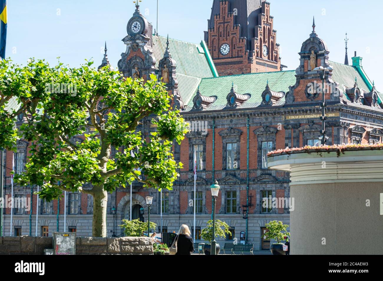 Malmo, Sweden - June 25, 2020: The old town hall from the 1500th. High ...