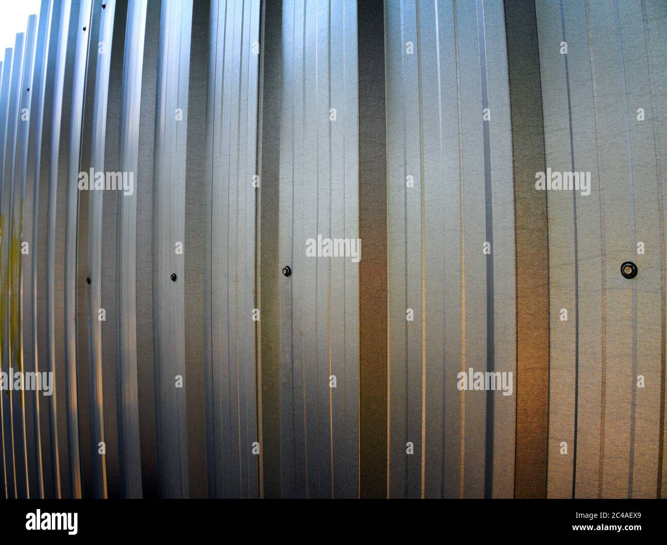 Metal sheet Fence of Construction Site Stock Photo - Alamy