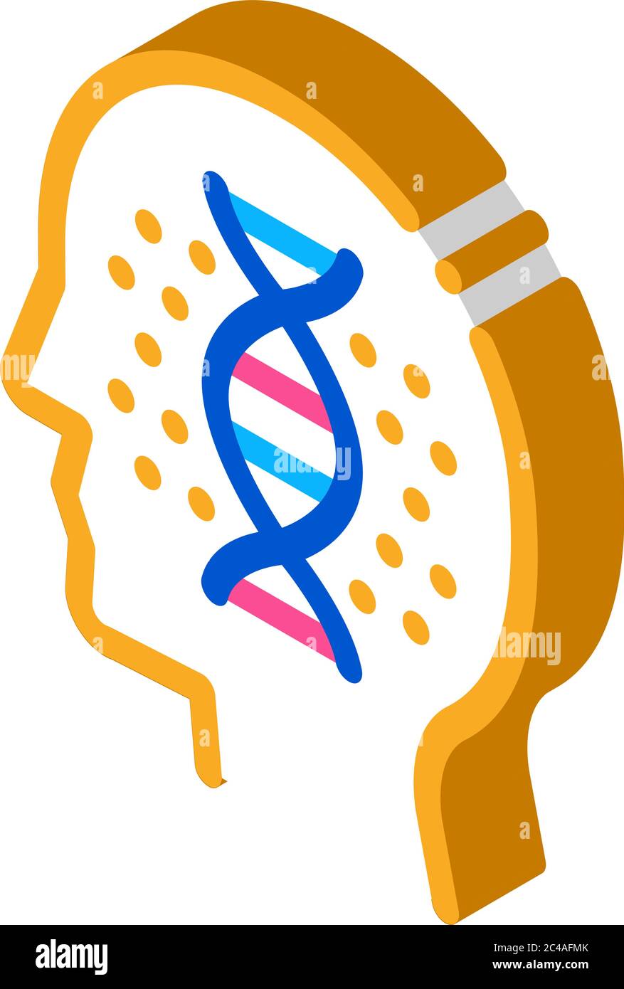 human dna molecule isometric icon vector illustration Stock Vector ...
