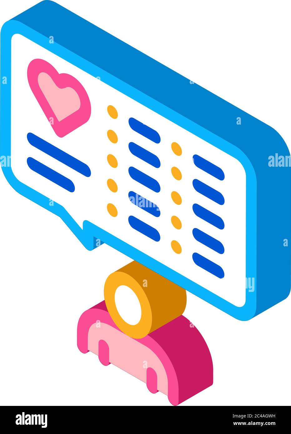 human talking about healthy life isometric icon vector illustration ...