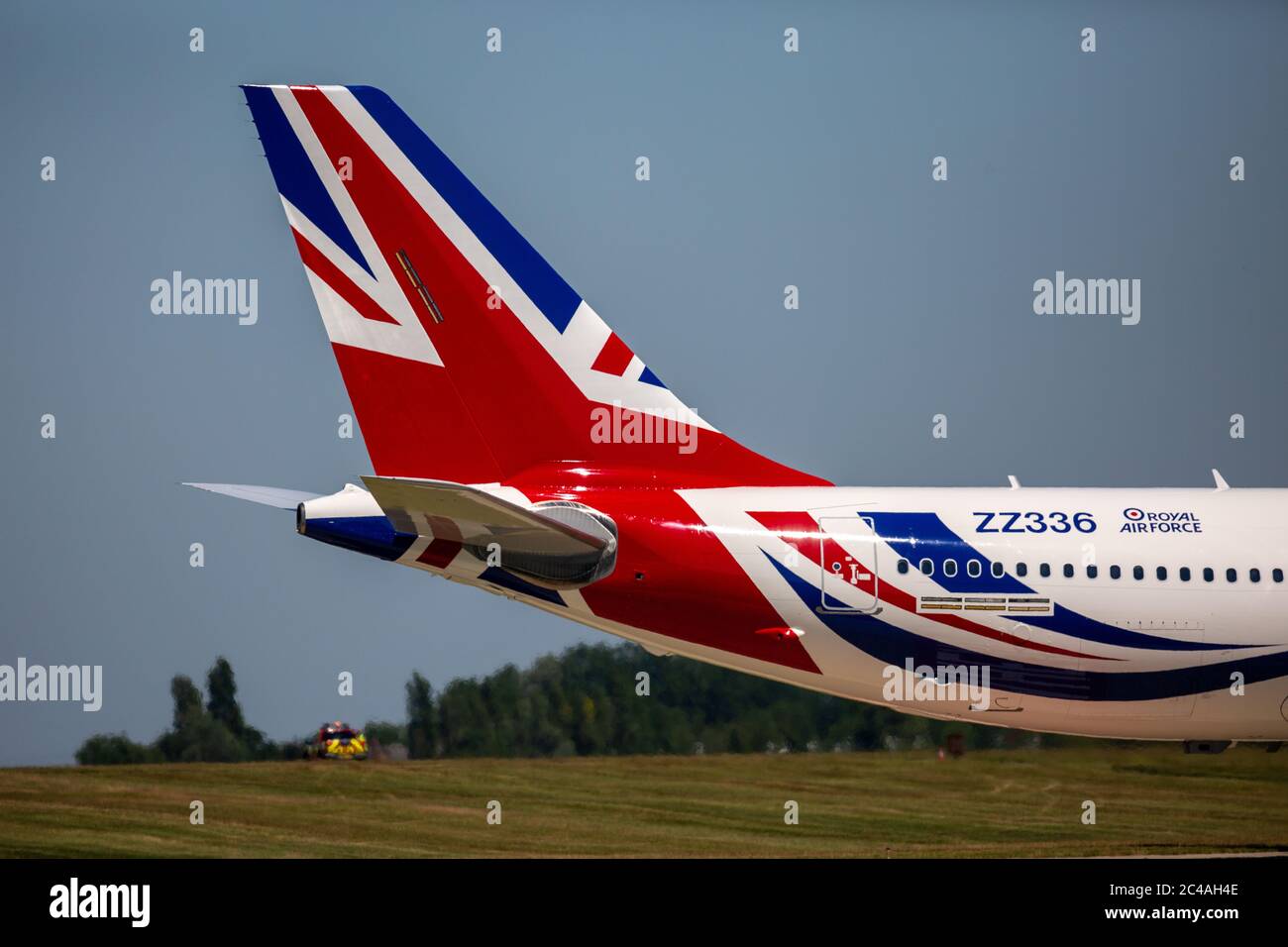 Picture dated June 25th shows the newly repainted RAF Airbus Voyager as ...