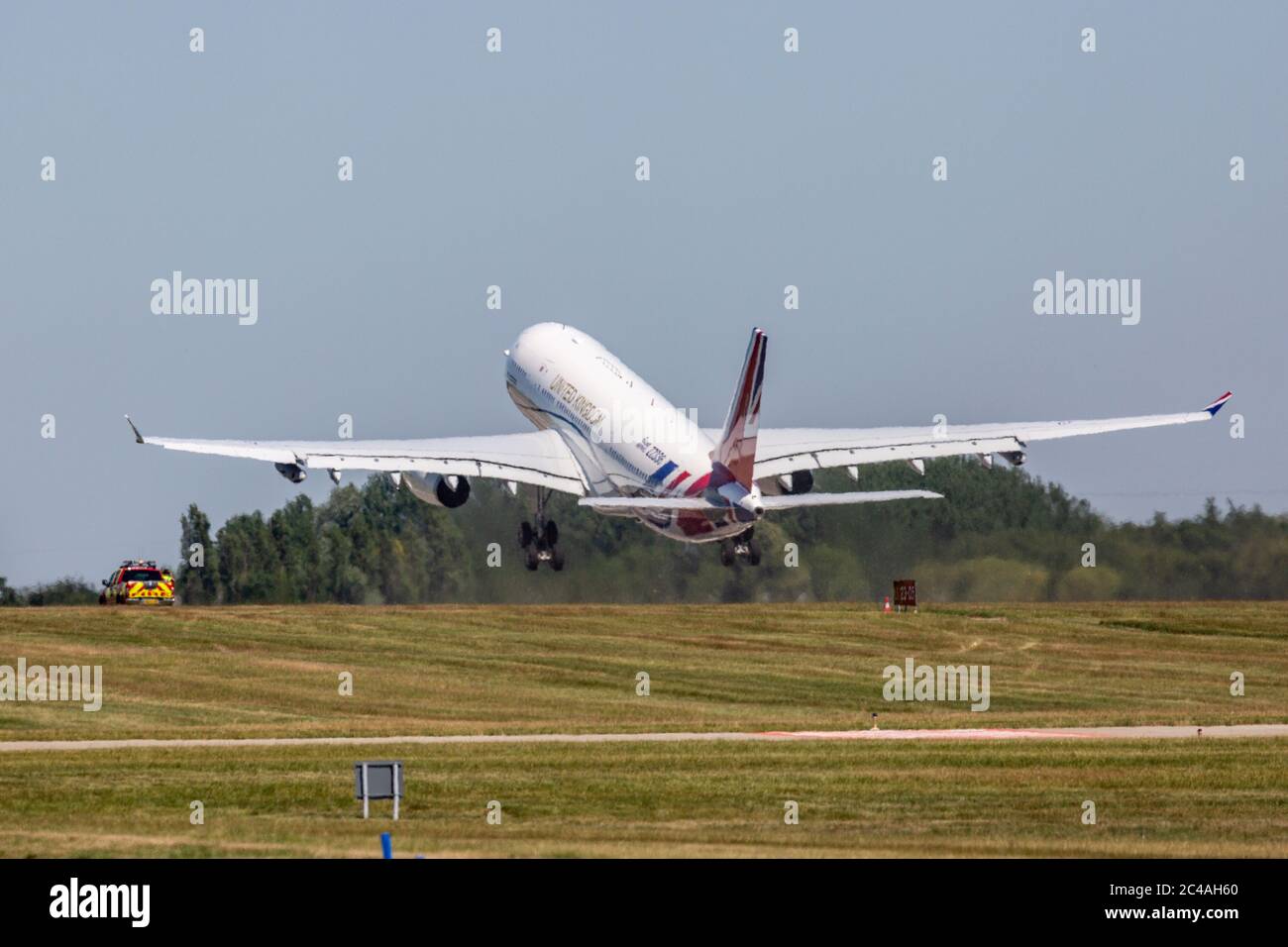 Picture dated June 25th shows the newly repainted RAF Airbus Voyager as ...