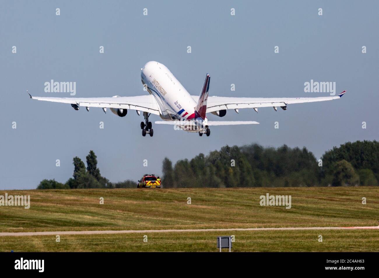 Picture dated June 25th shows the newly repainted RAF Airbus Voyager as ...