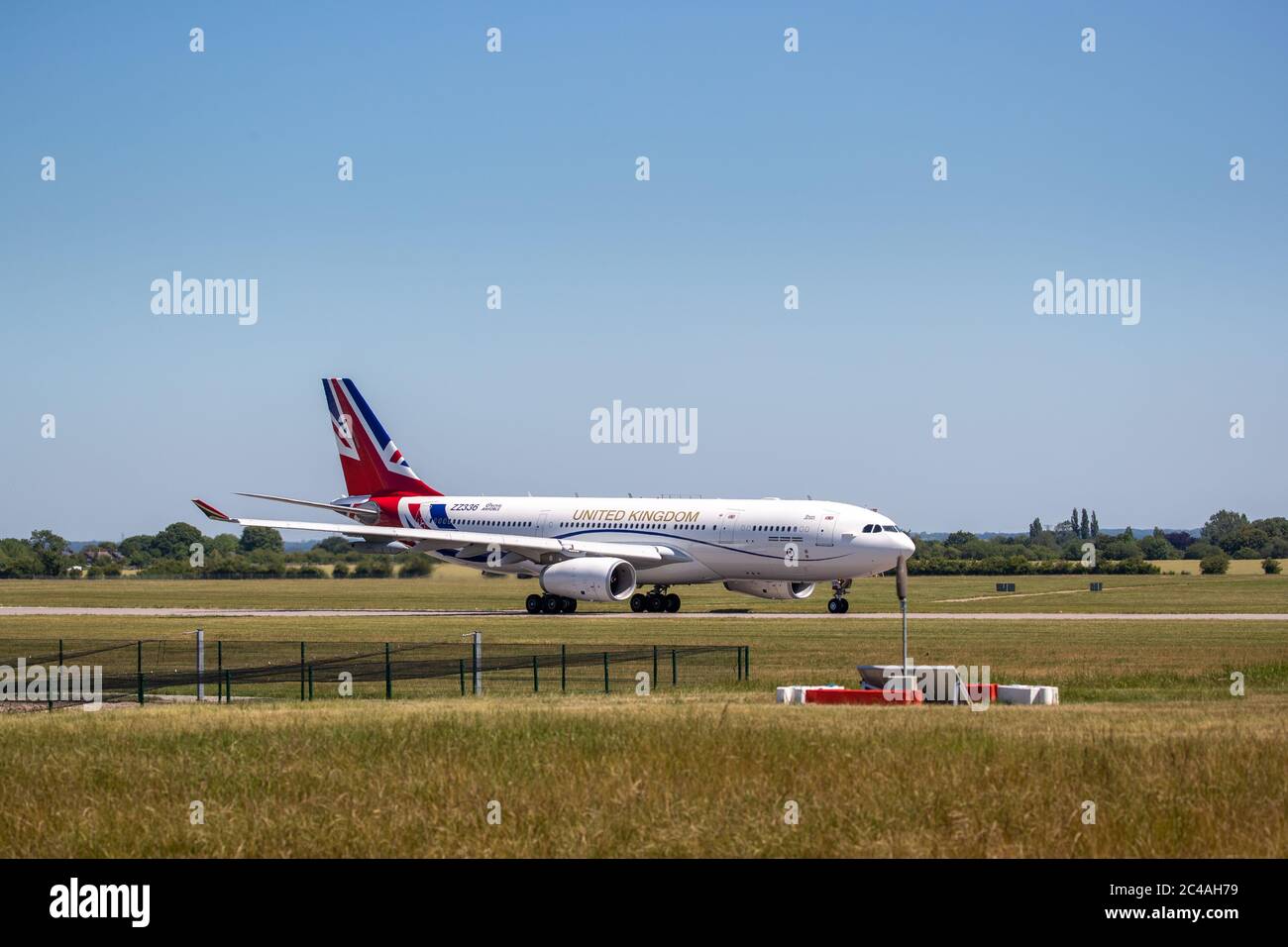 Picture dated June 25th shows the newly repainted RAF Airbus Voyager as ...