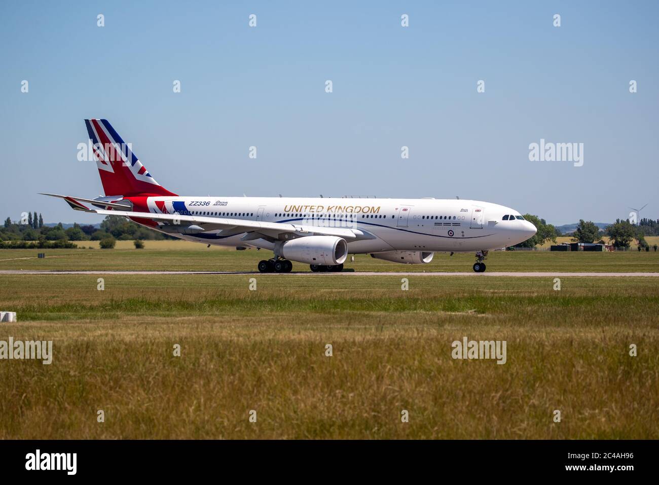 Picture dated June 25th shows the newly repainted RAF Airbus Voyager as ...