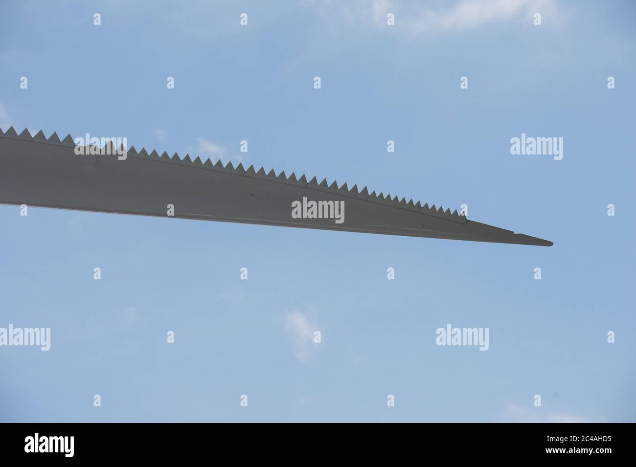 Windmill turbine fanblade serrated trailling edge hi-res stock ...