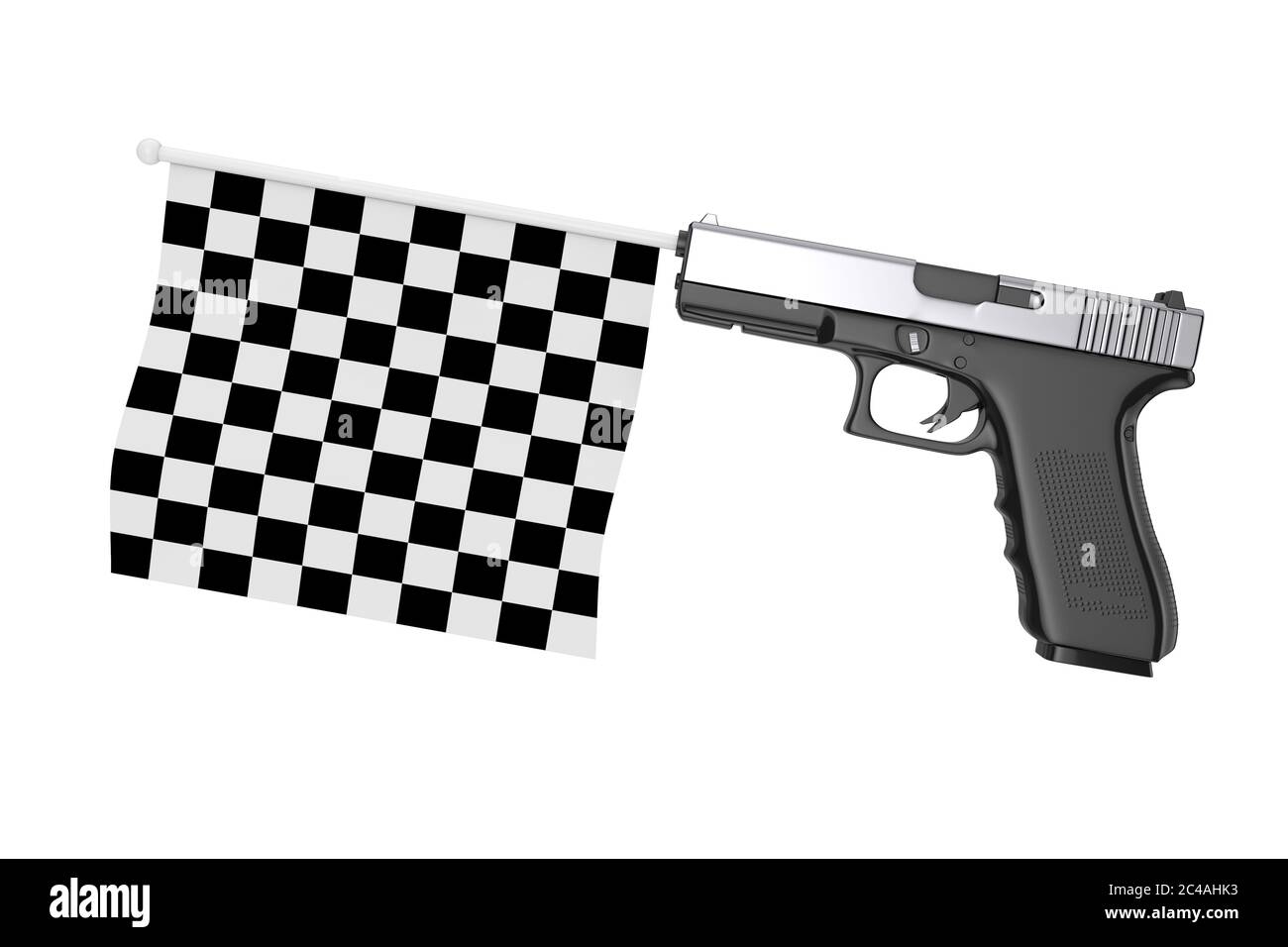 Flag gun joke hi-res stock photography and images - Alamy