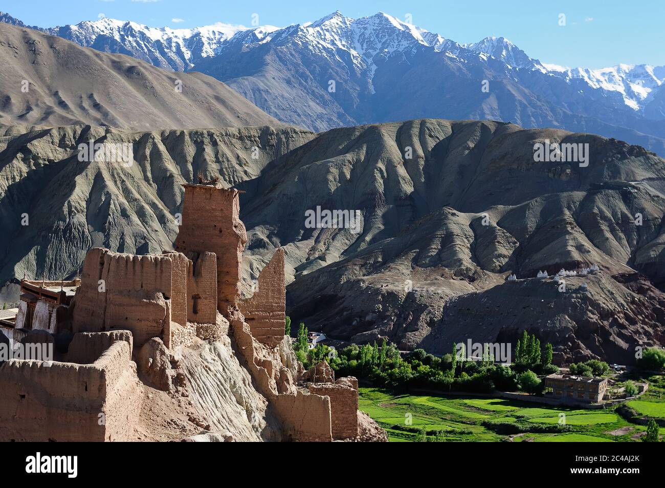 View on Basgo Fort, Ladakh, one of more interesting objects in the ...