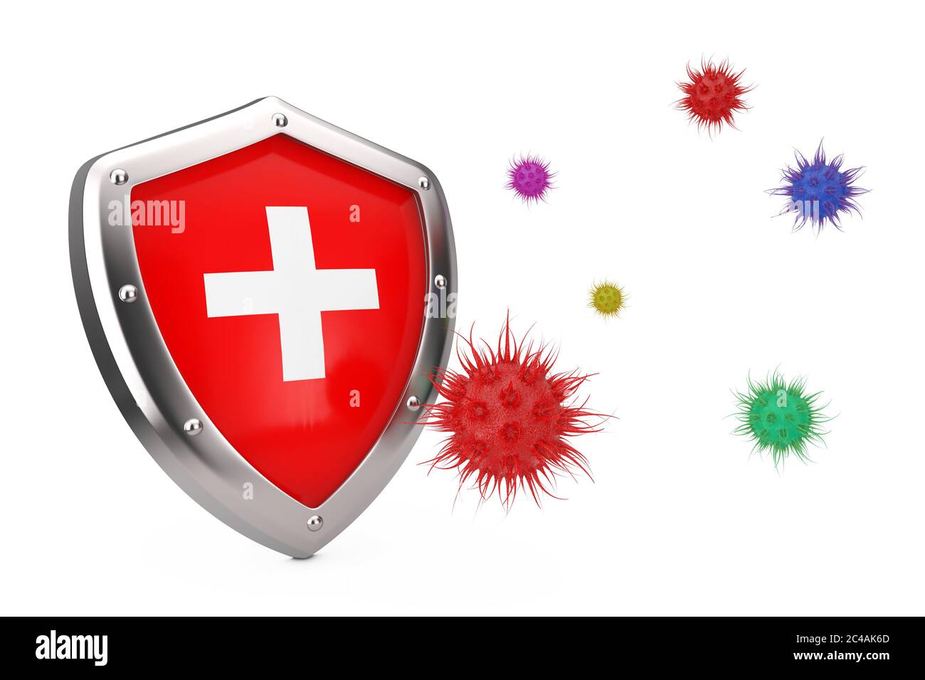 Antiviral Concept Antibacterial Or Anti Virus Shield Protected From