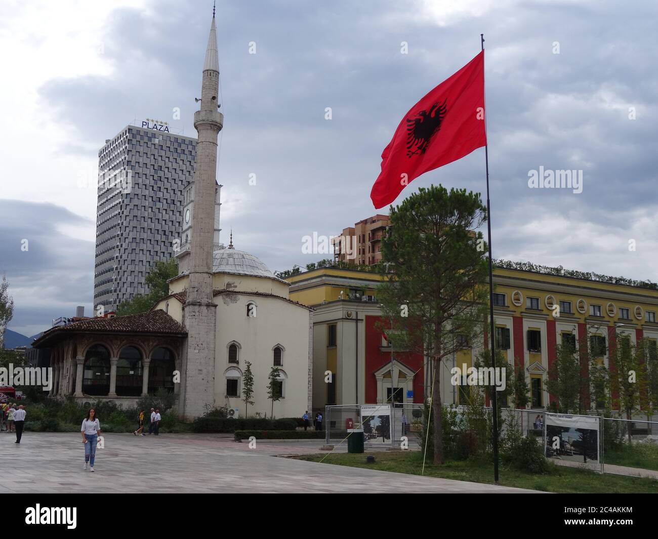 The old Balkan city of Tirana. Amazing buildings, pleasant nature and a ...