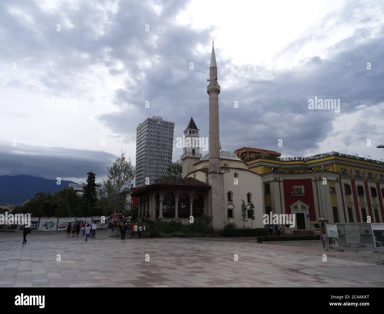 The old Balkan city of Tirana. Amazing buildings, pleasant nature and a ...