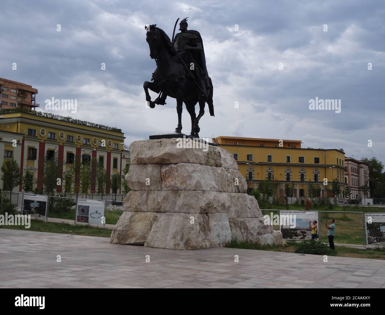 The old Balkan city of Tirana. Amazing buildings, pleasant nature and a ...