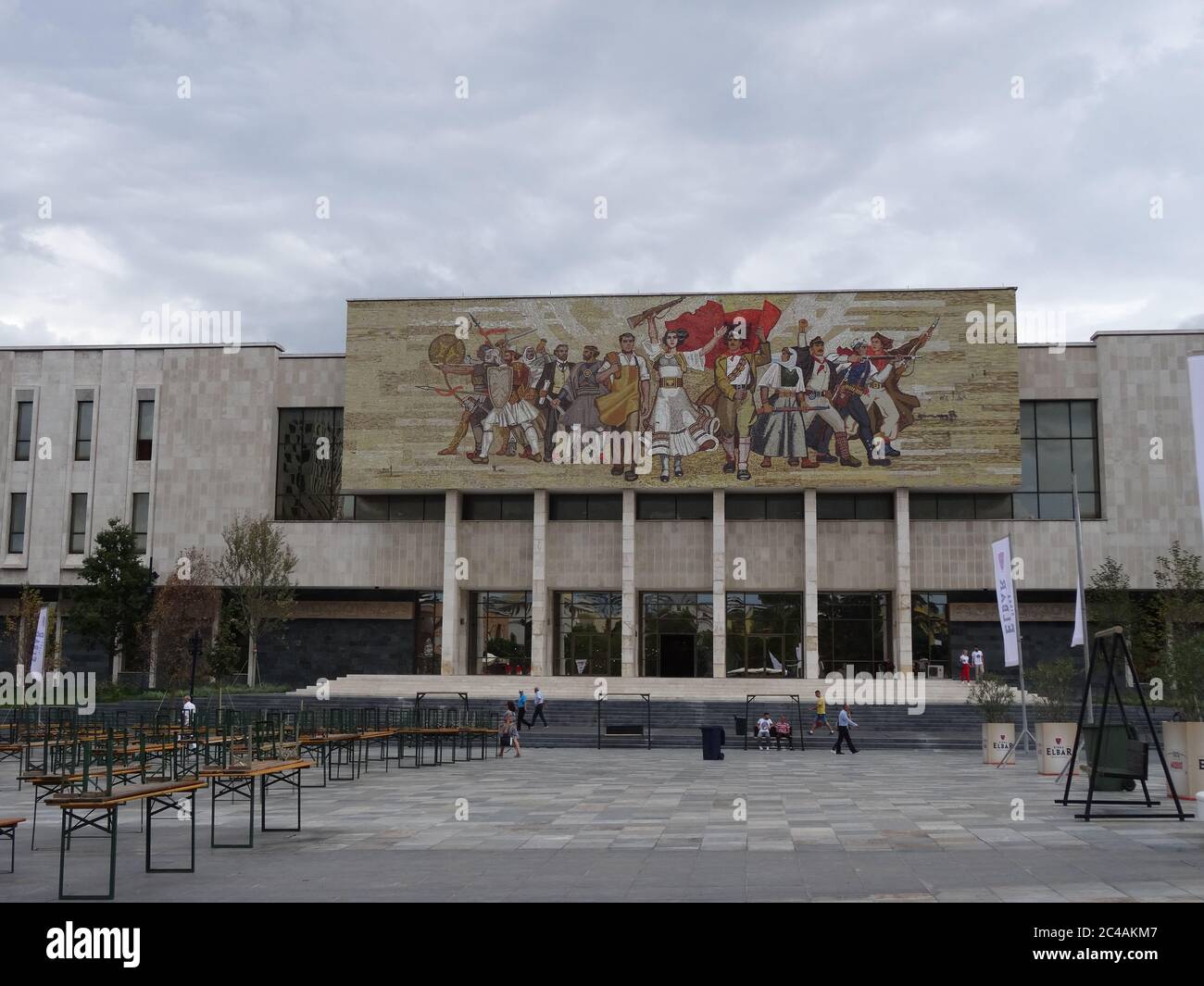 The old Balkan city of Tirana. Amazing buildings, pleasant nature and a ...