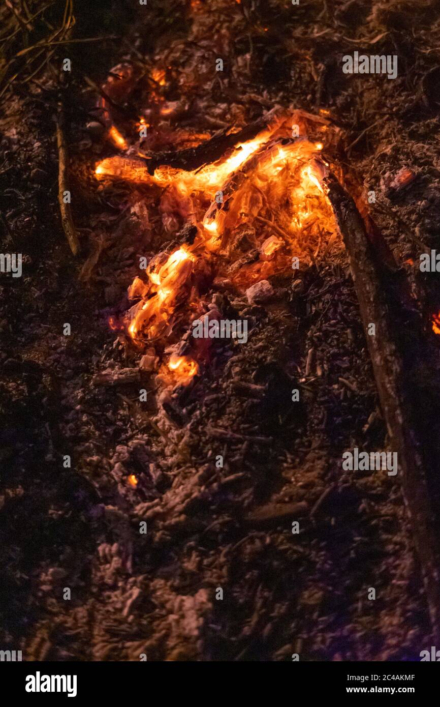 burning ashes texture from above Stock Photo - Alamy