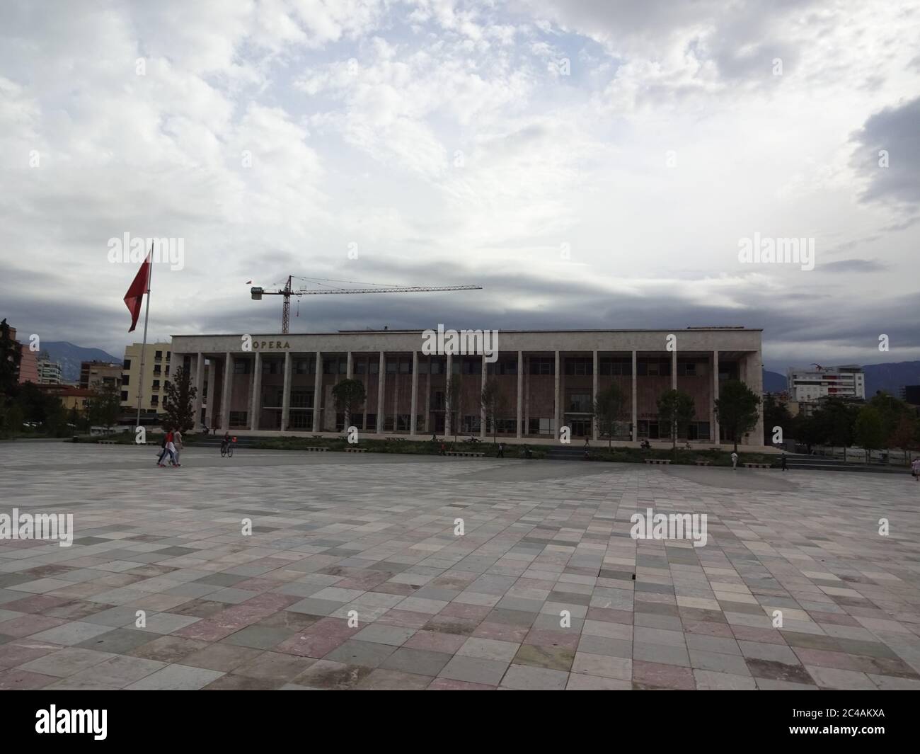 The old Balkan city of Tirana. Amazing buildings, pleasant nature and a ...