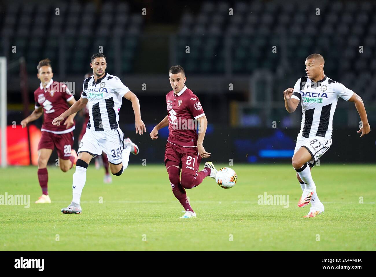 Torino (italy) 23th June 2020. Italian Serie A . Torino Fc vs Udinese ...