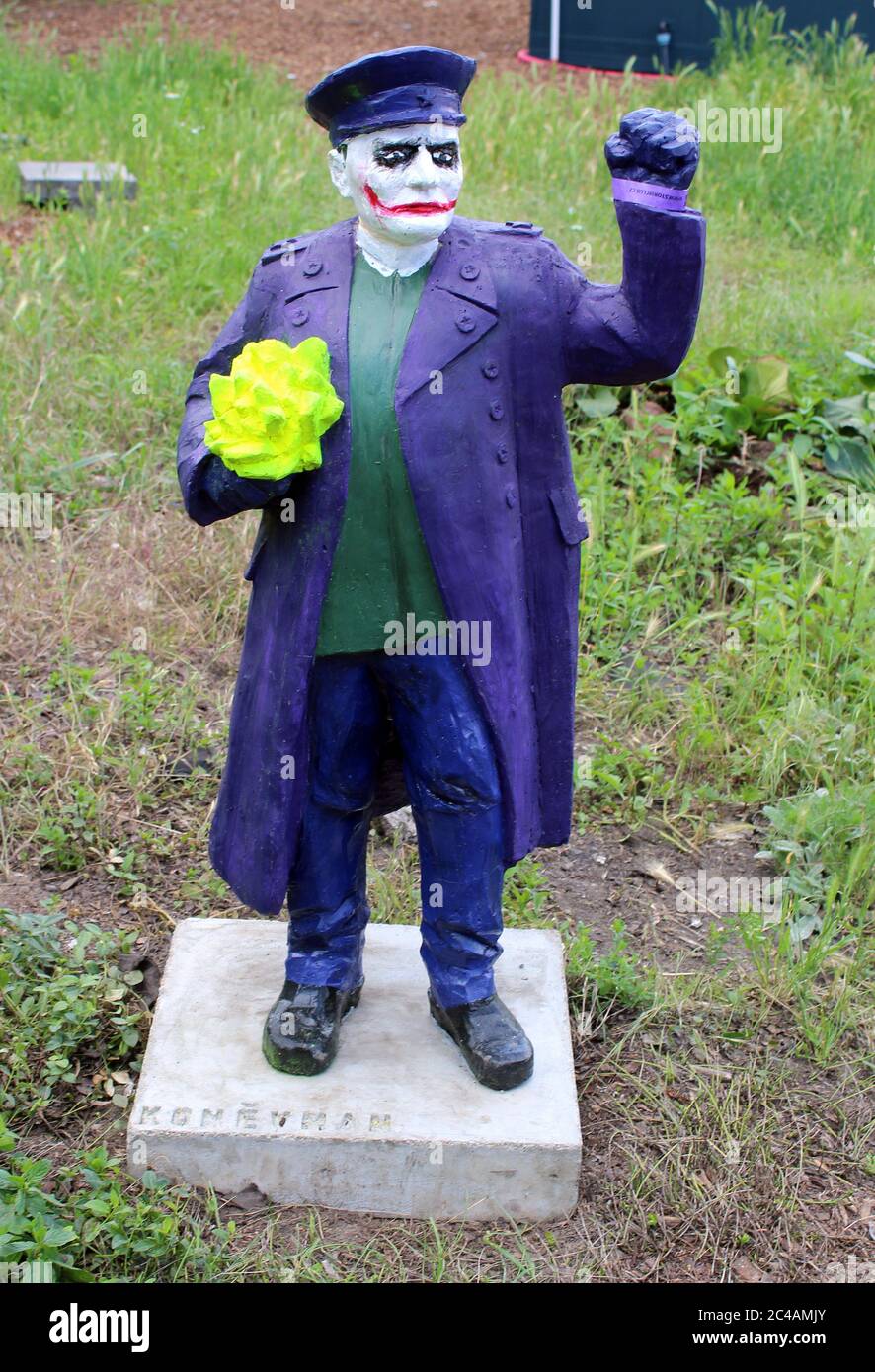 After the removal of a statue of Soviet Marshal Ivan Konev in Prague in ...