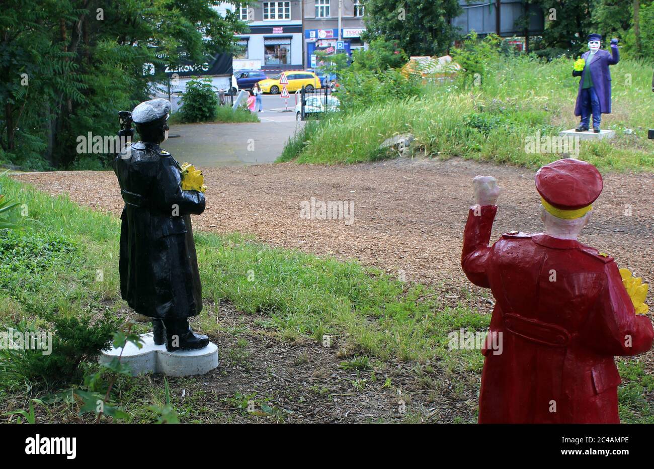 After the removal of a statue of Soviet Marshal Ivan Konev in Prague in ...