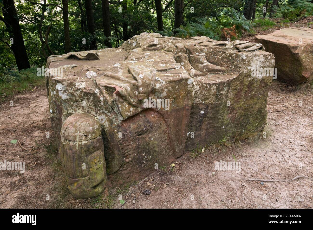 'Vista' sculpture by Graeme Mitcheson, in Coombs Wood, Cumbria, UK ...