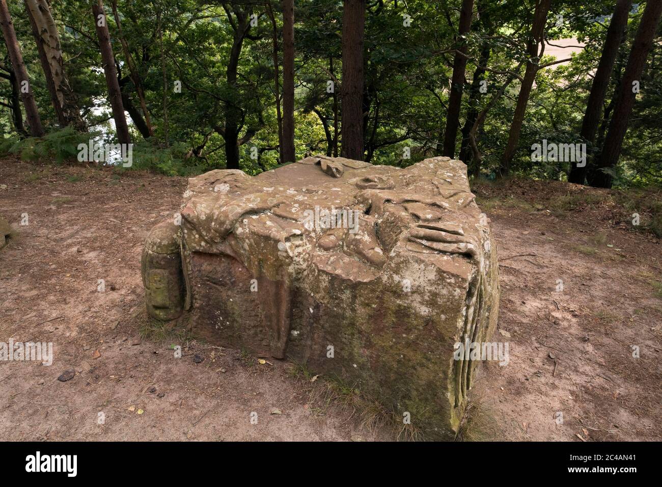 'Vista' sculpture by Graeme Mitcheson, in Coombs Wood, Cumbria, UK ...