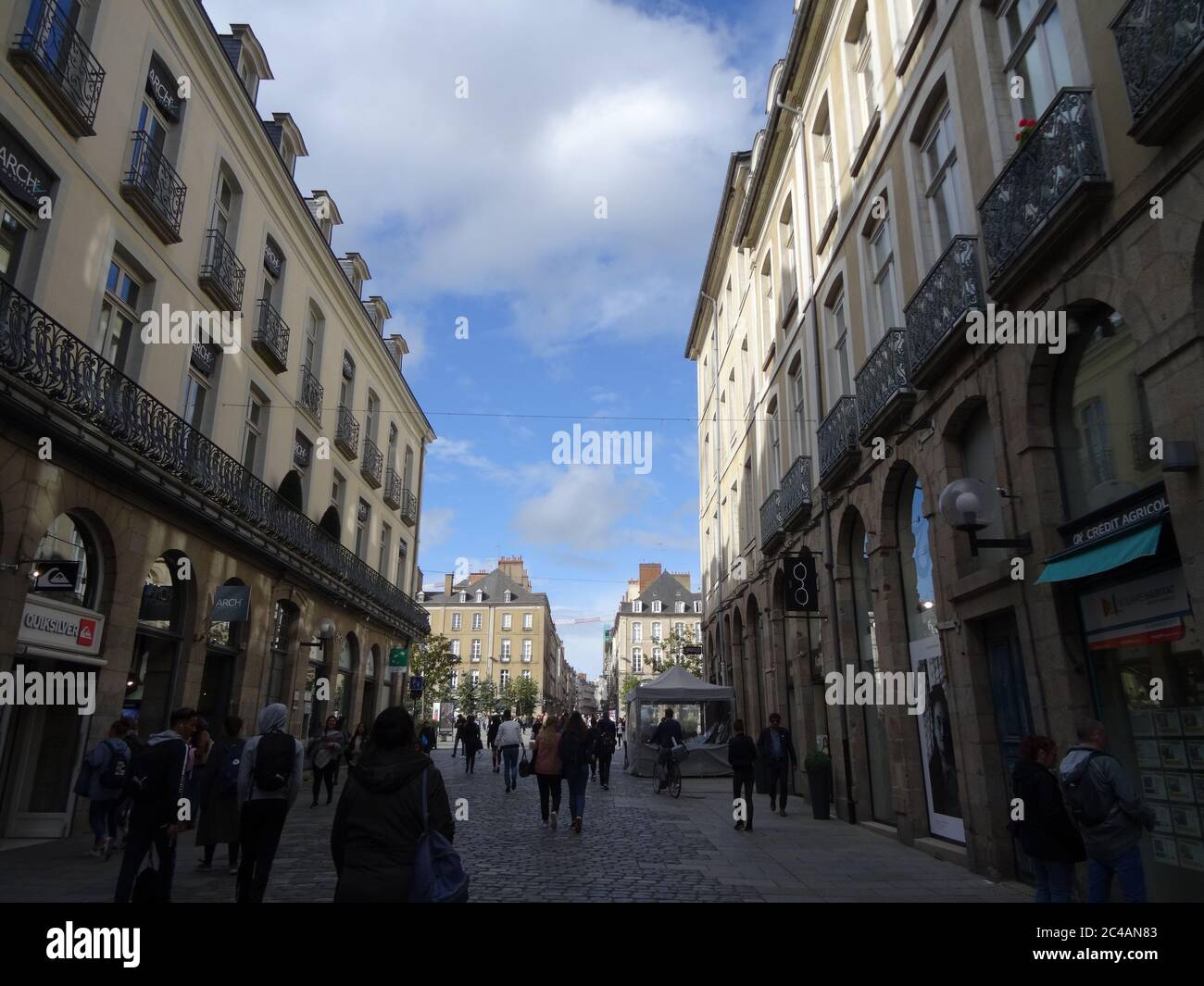 Rennes is a very beautiful and liveable city. Center architecture and ...