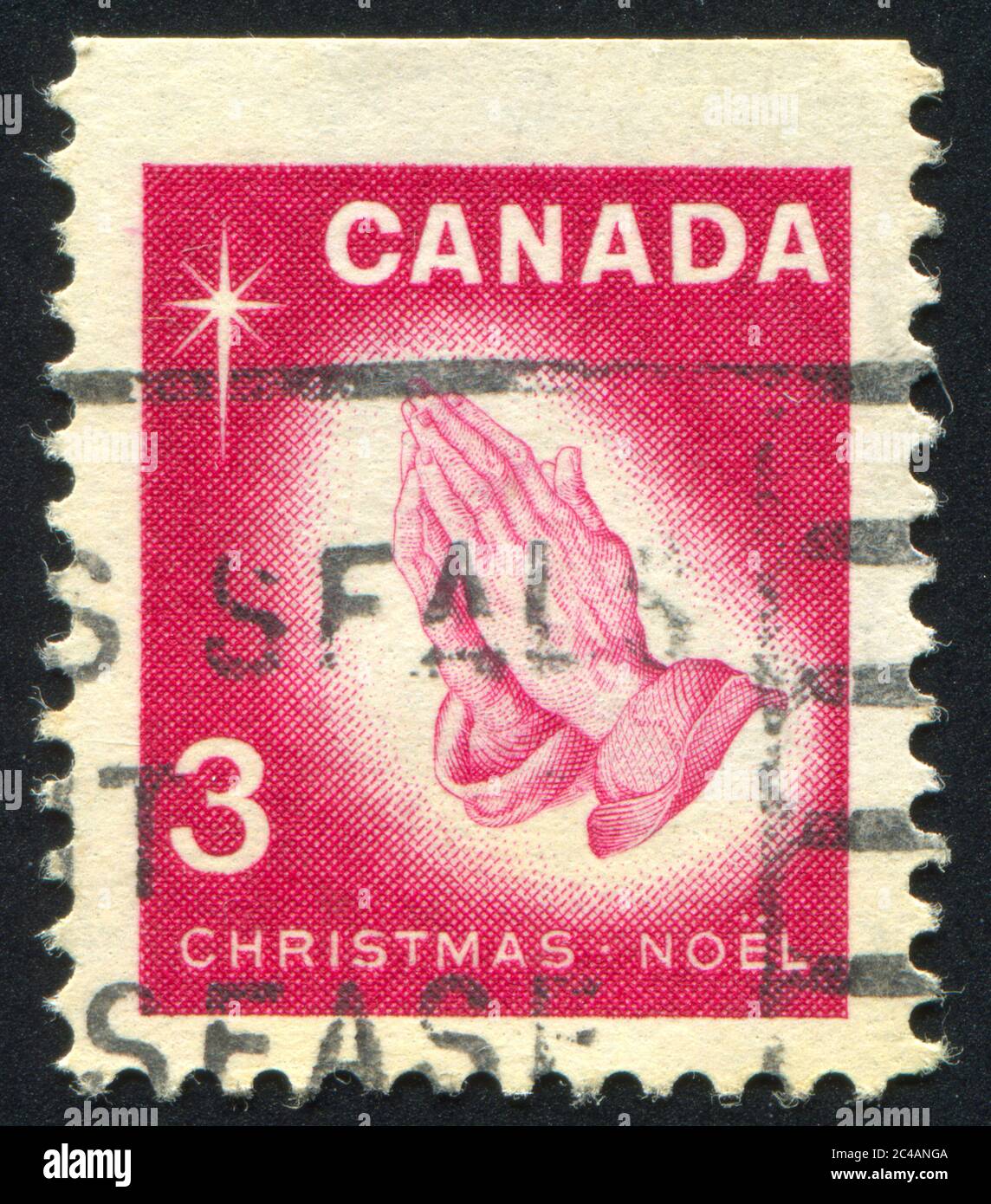 CANADA - CIRCA 1966: stamp printed by Canada, shows Praying Hands, by ...