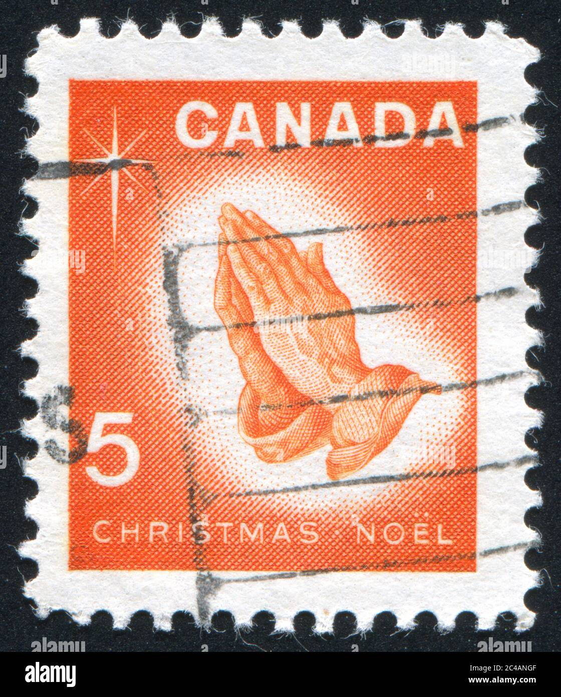 CANADA - CIRCA 1966: stamp printed by Canada, shows Praying Hands, by ...