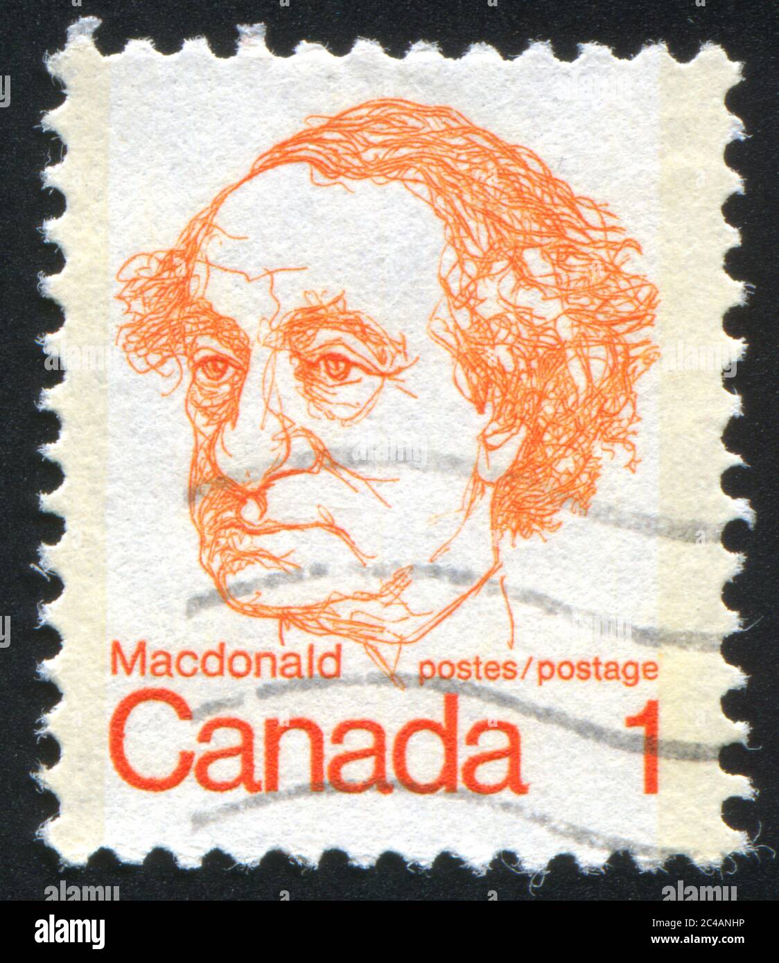 CANADA - CIRCA 1972: stamp printed by Canada, shows Sir John A ...