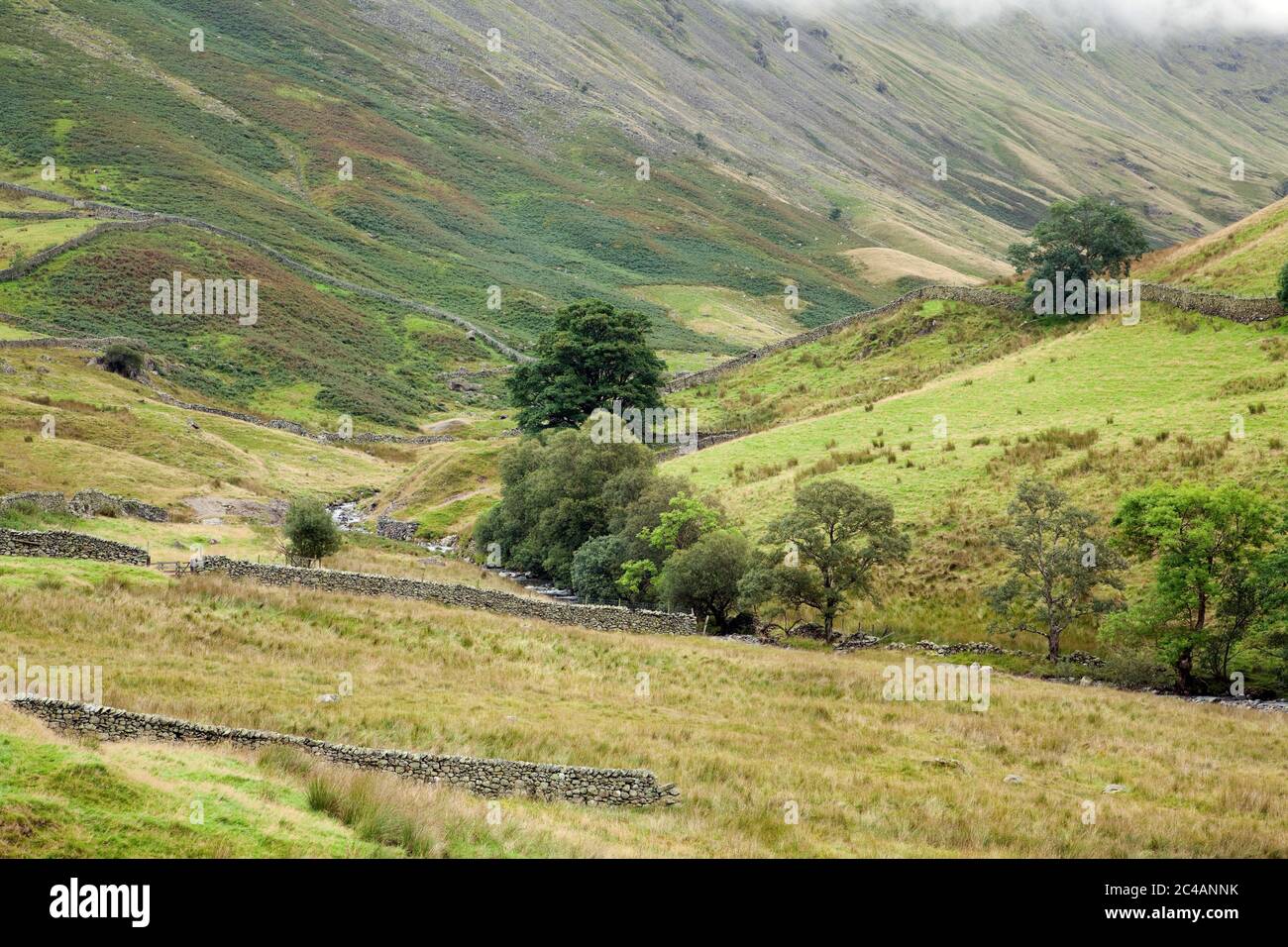 The Pasture Bottom Valley and the Hartsop Valley, in the English Lake ...