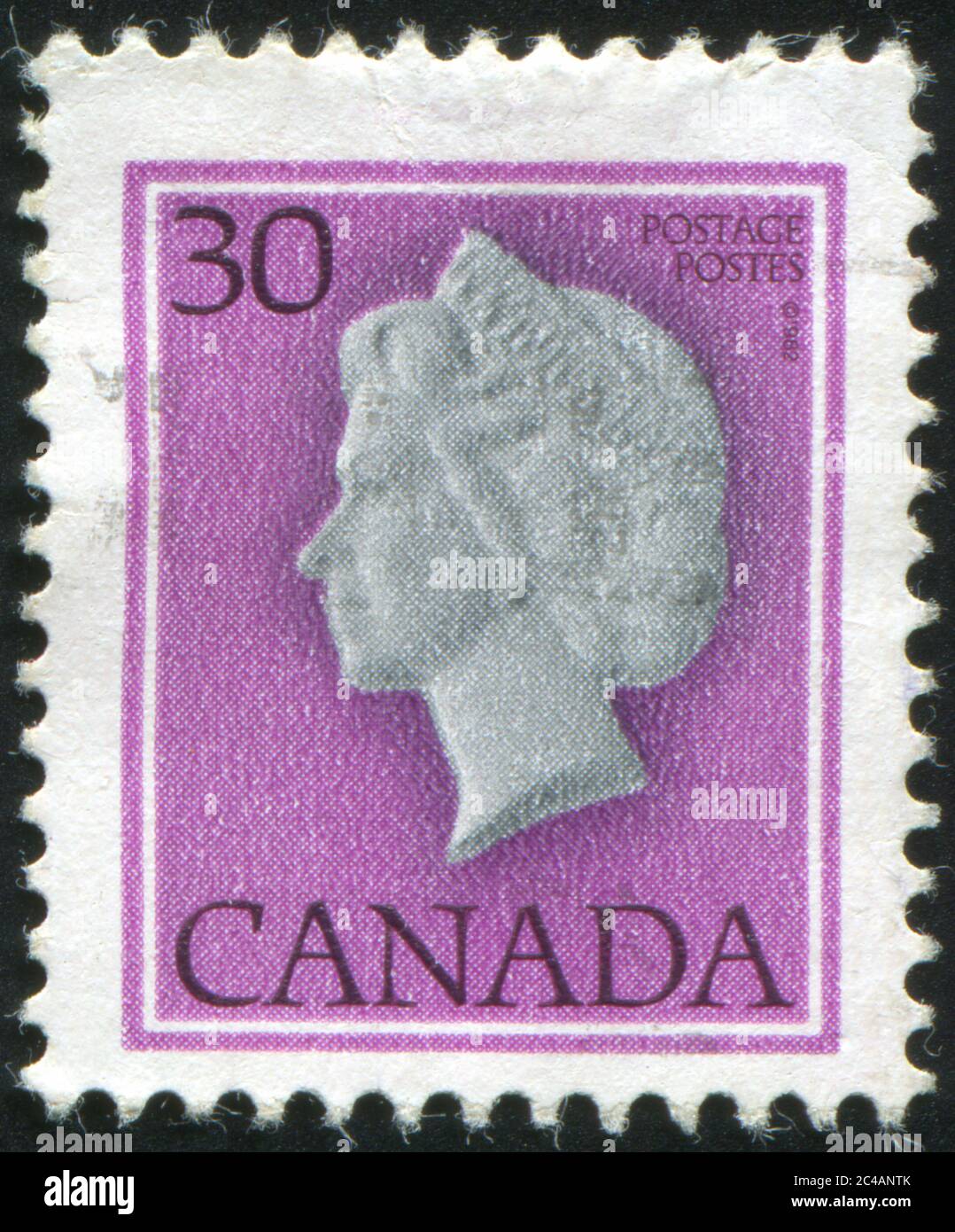 CANADA - CIRCA 1979: stamp printed by Canada, shows Queen Elizabeth II ...