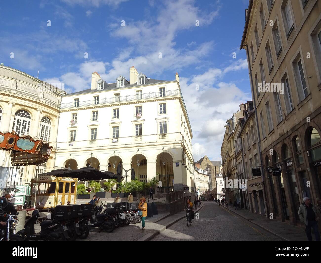 Rennes is a very beautiful and liveable city. Center architecture and ...