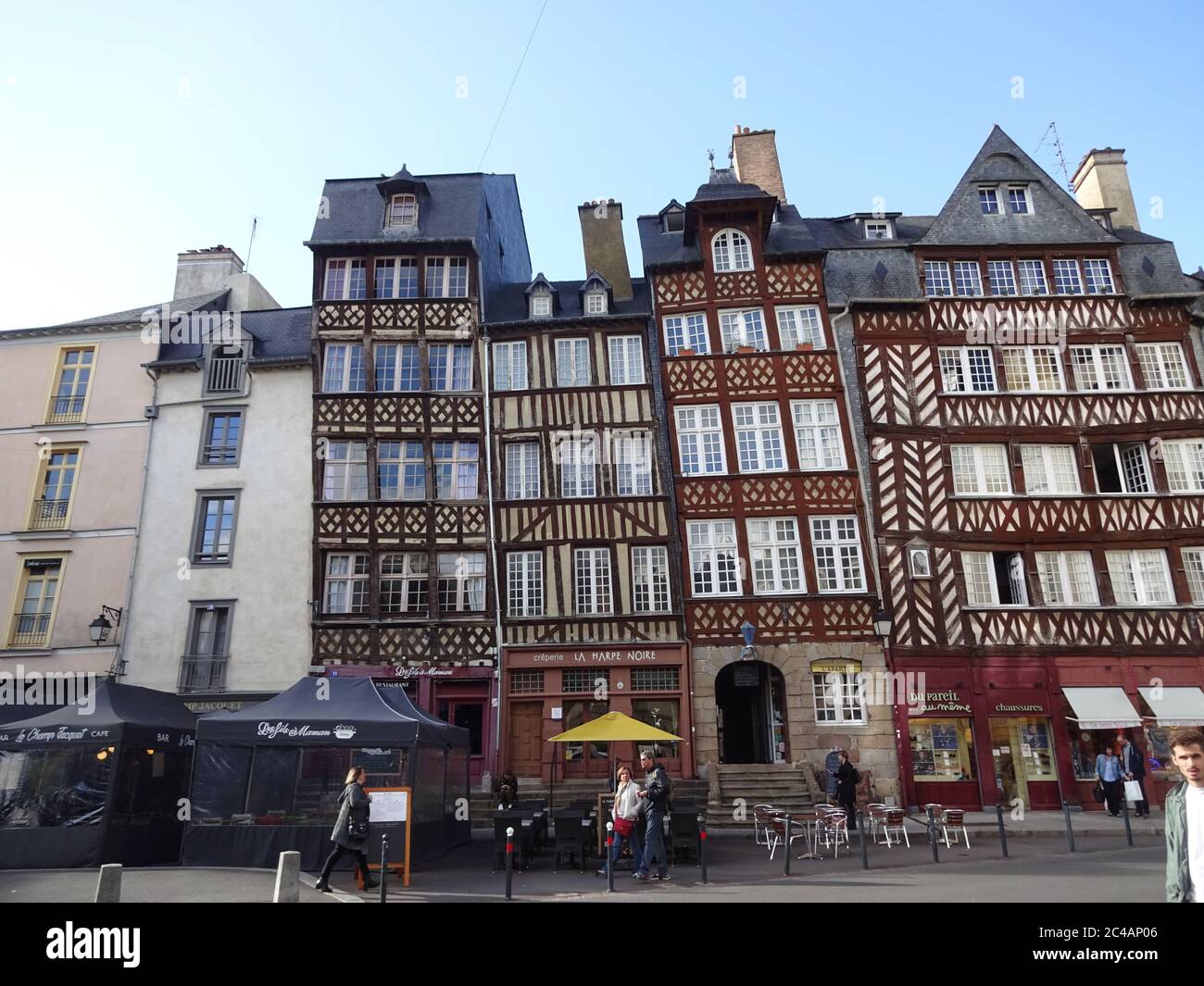 Rennes is a very beautiful and liveable city. Center architecture and ...