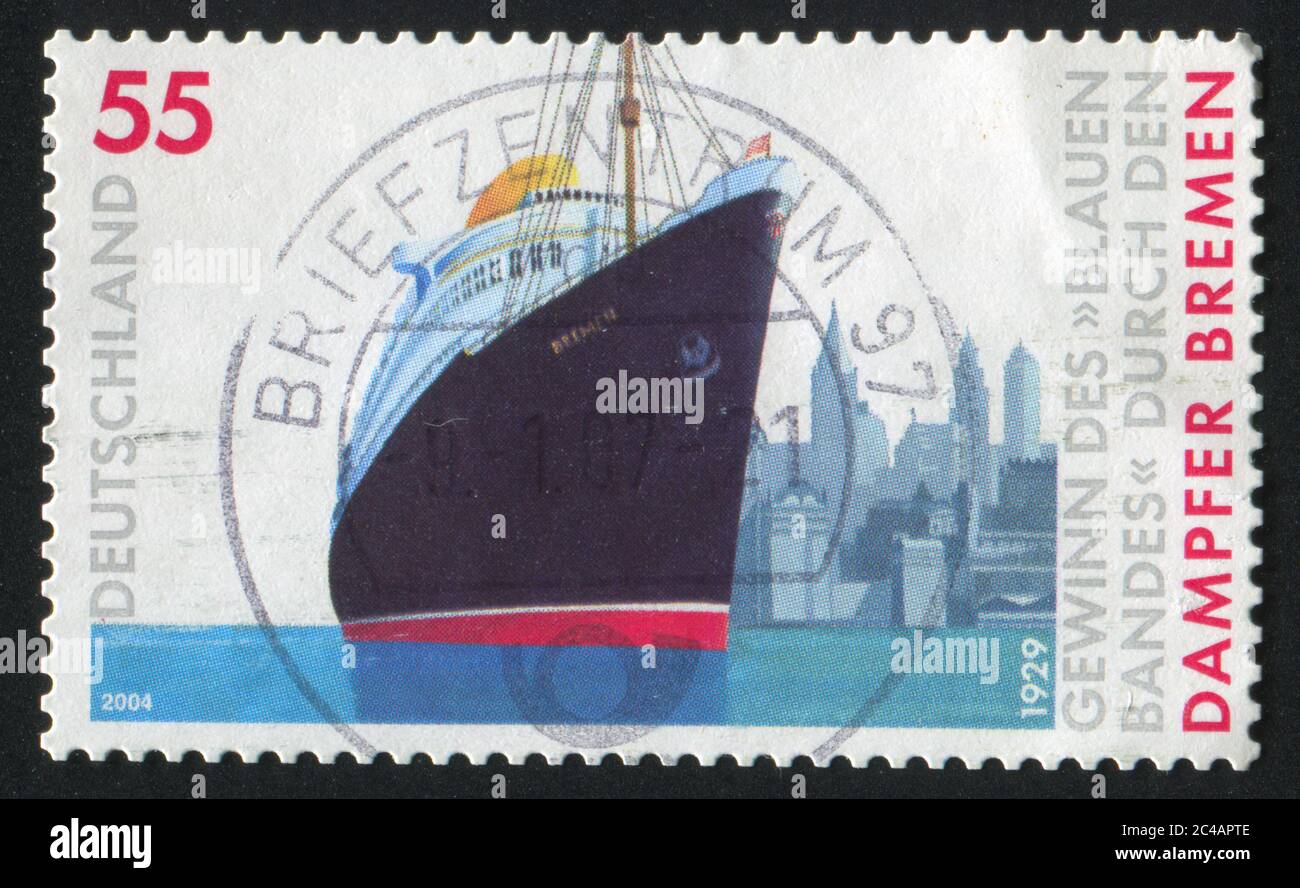 GERMANY - CIRCA 2004: stamp printed by Germany, shows ship, circa 2004 ...