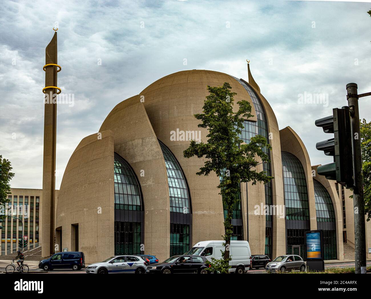 cologne, NRW, Germany, 06 15 2020, mosque in cologne ehrenfeld, cloudy ...